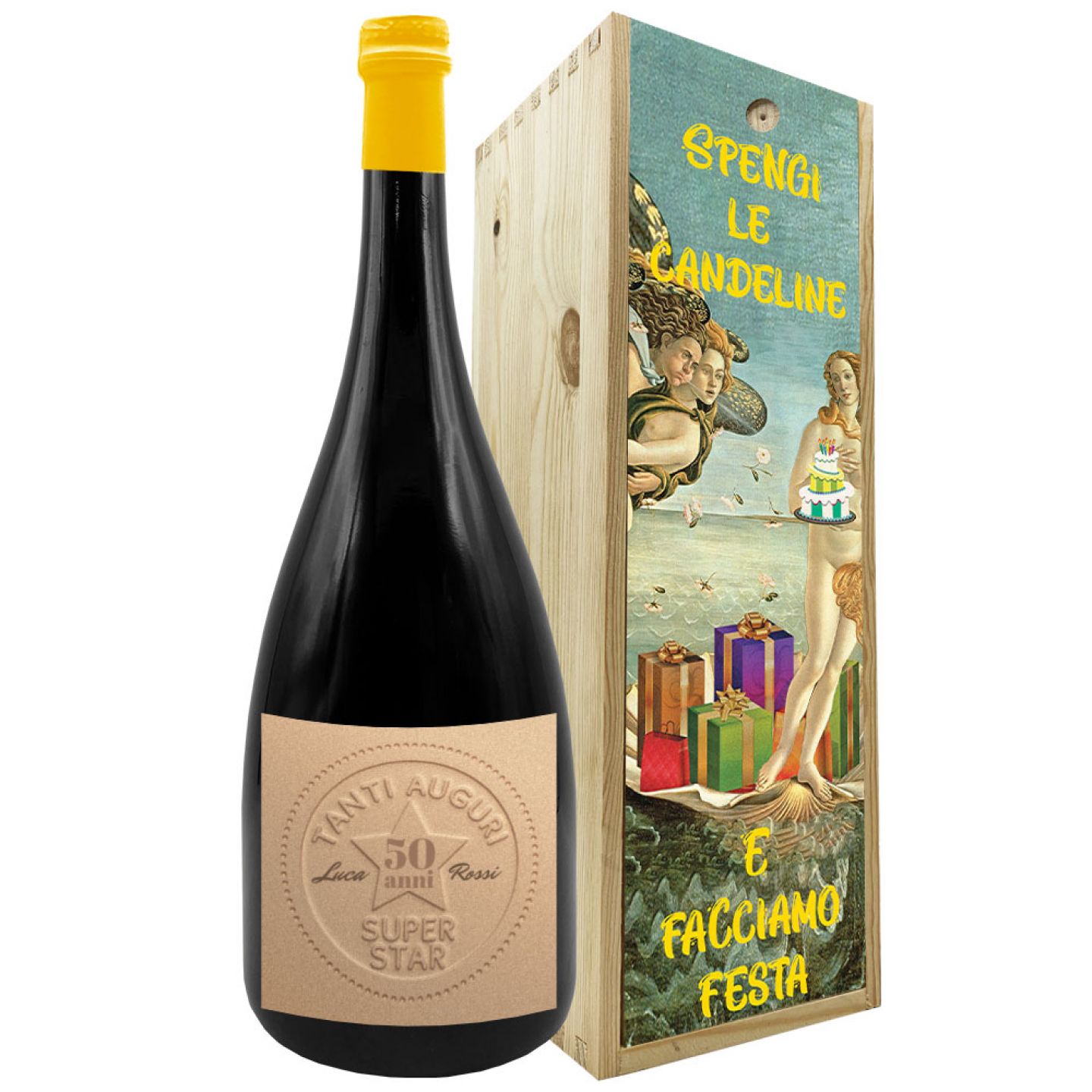 MAGNUM Birra artigianale Golden Ale con cassa legno - idea regalo ...