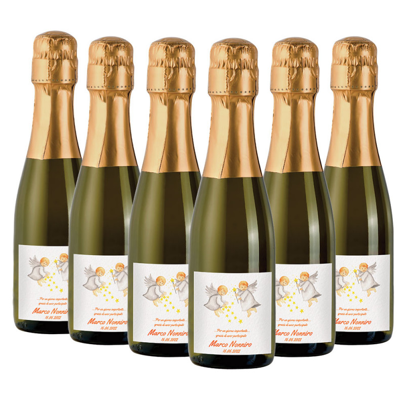 24 Personalized Prosecco mignon for Confirmation favors - 0.20 lt.